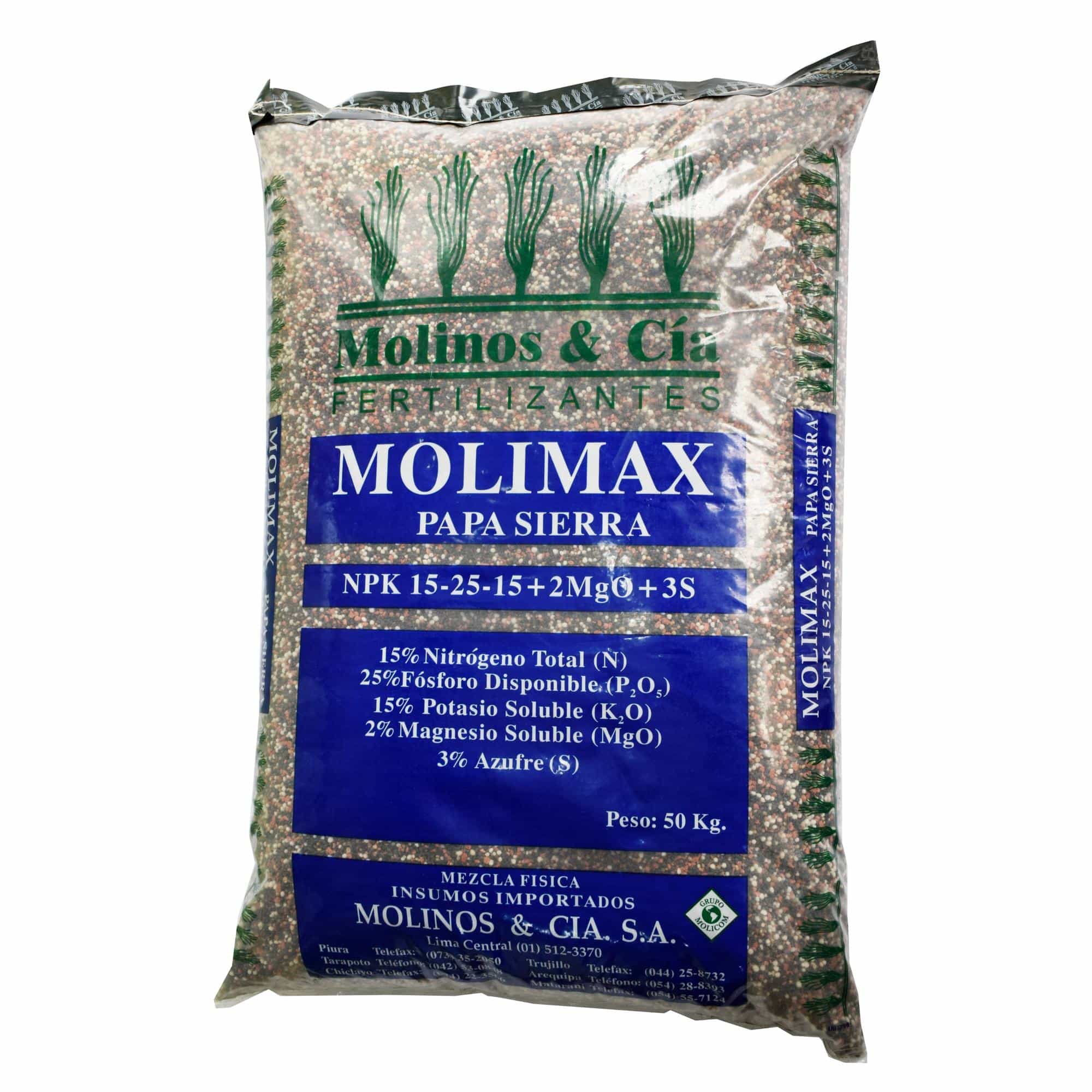MOLIMAX PAPA SIERRA x 50KG – Agrotarma